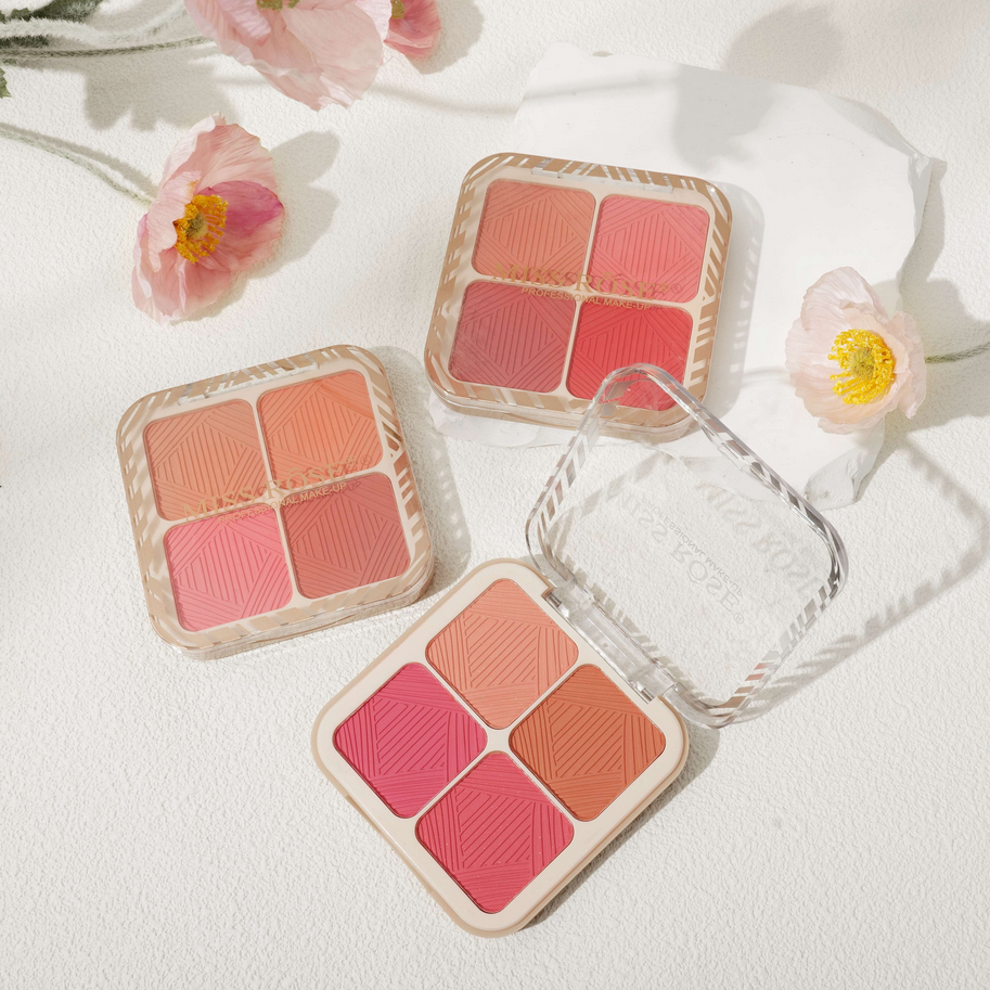 Miss Rose Flushed Pink 4-Color Blusher