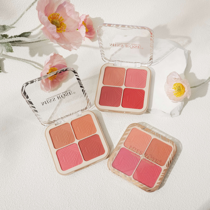Miss Rose Flushed Pink 4-Color Blusher