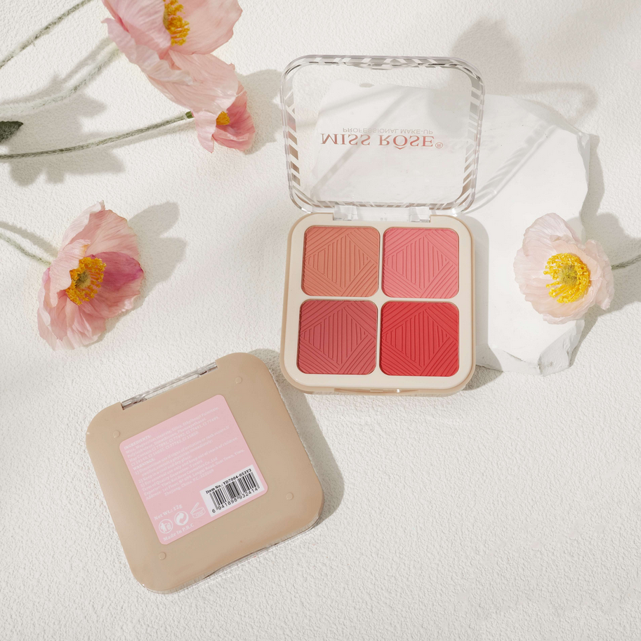 Miss Rose Flushed Pink 4-Color Blusher